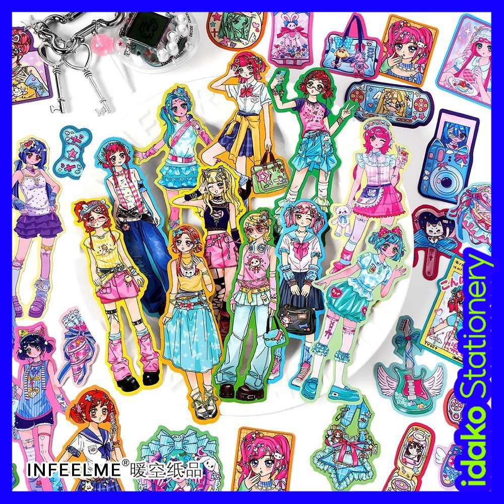 Idako [Dimensional Party Series] Adhesive Sticker Pack Sweet Cool ...