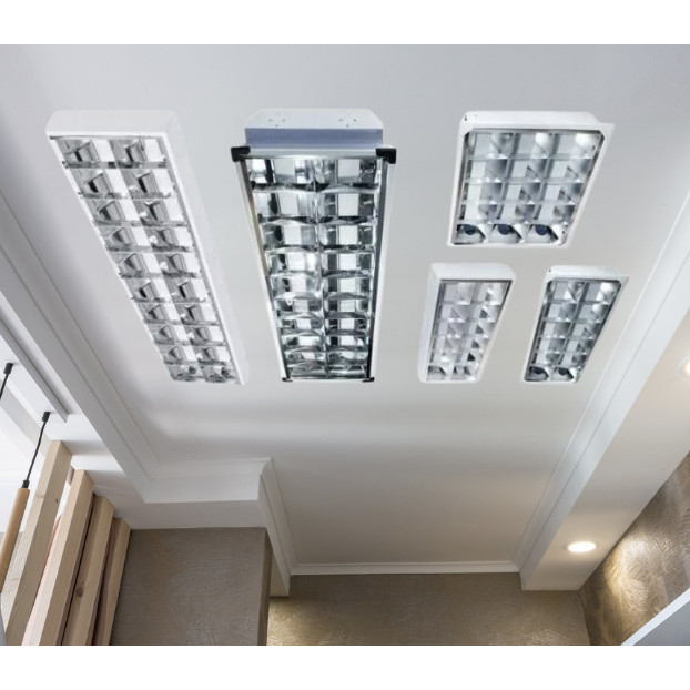 FSL LED LOUVER LUMINAIRE LIGHT TUBE LIGHT | Shopee Philippines