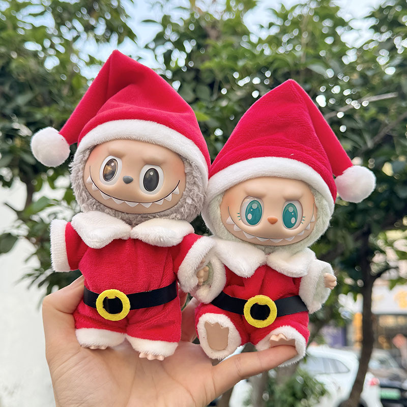 Labubu Clothes Labubu Santa Claus Clothes Accessories Clothing DIY Kid ...