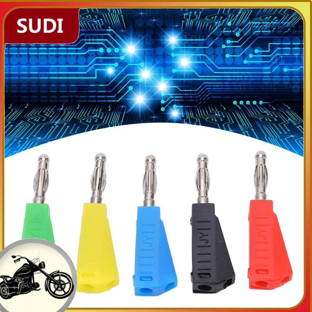 Sudi 5 Sets Banana Plugs Pure Copper Socket Terminal Connector ...