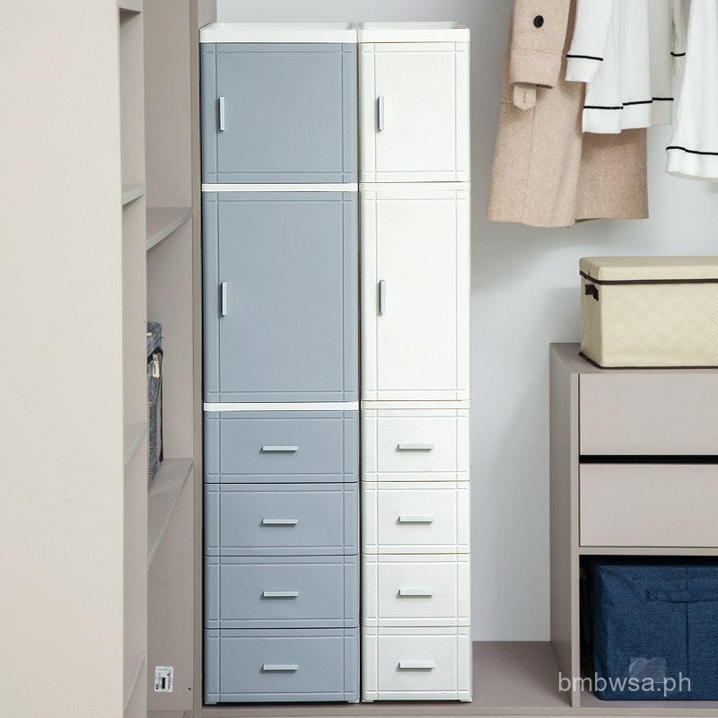 25/35cm Slit Storage Cabinet Open Door Drawer Storage Cabinet Plastic ...