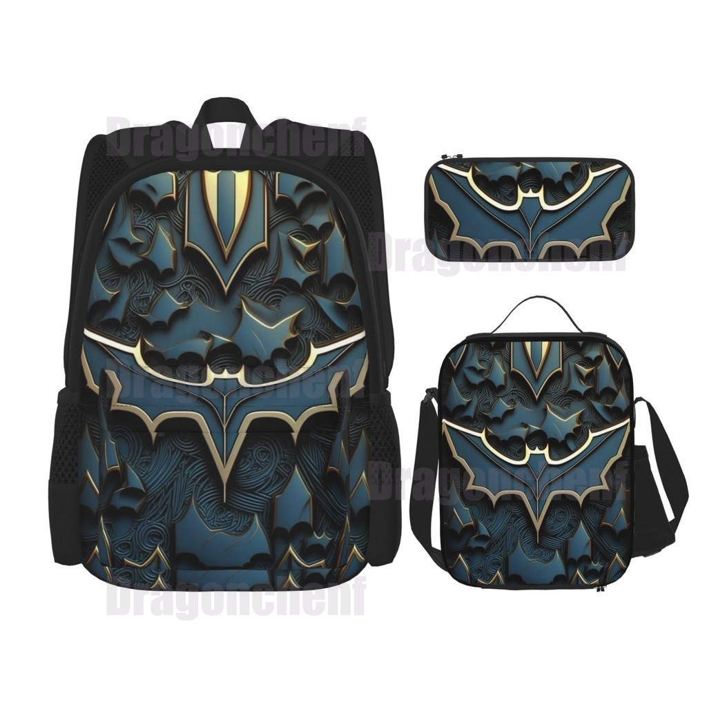 Batman Backpack Kids School Bookbag Set for Teen Girls Elementary ...