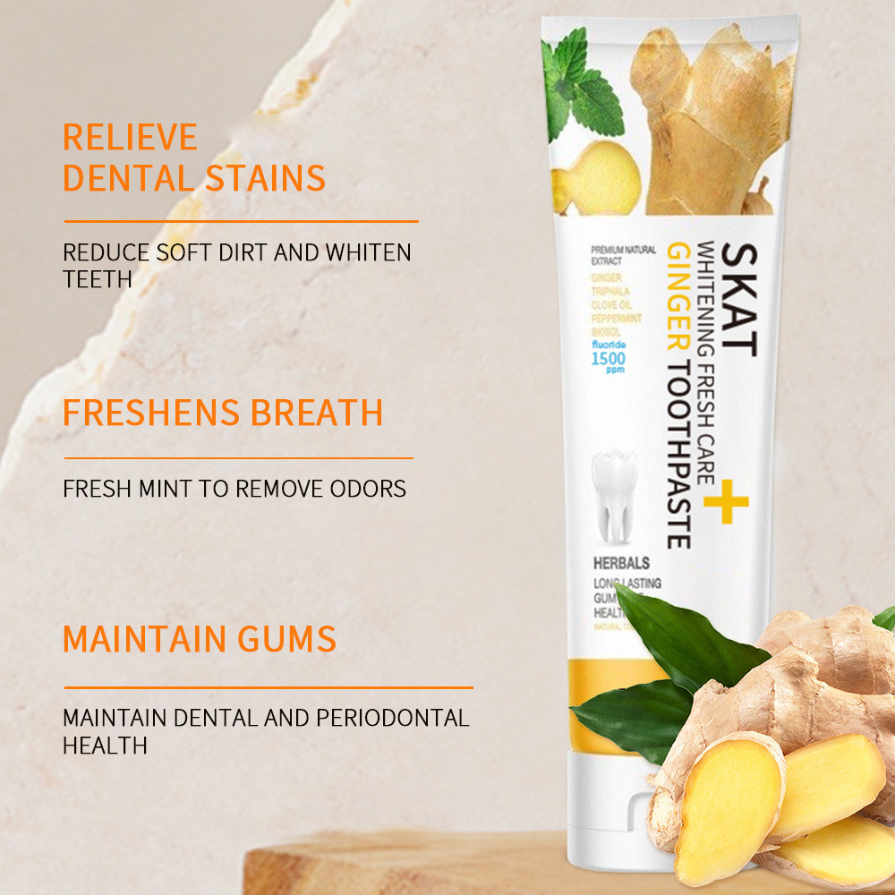 Cross-border Foreign Trade SKAT Ginger Antibacterial Toothpaste Genuine ...