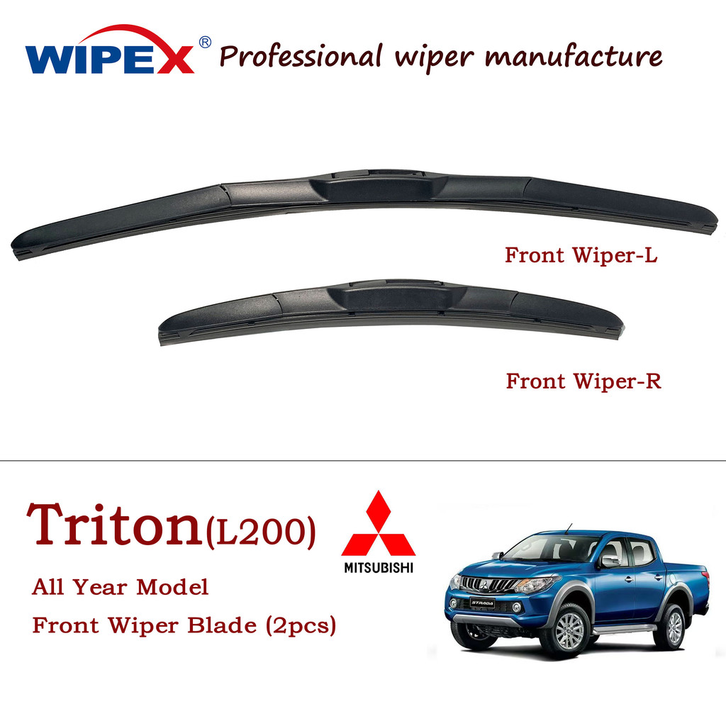 Mitsubishi Triton Wiper Blade Set/Pair for All Year Model Mitsu TRITON ...