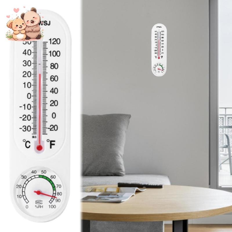 Wall Mounted Thermometer, Thermometer/Hygrometer, Digital, Large Number ...