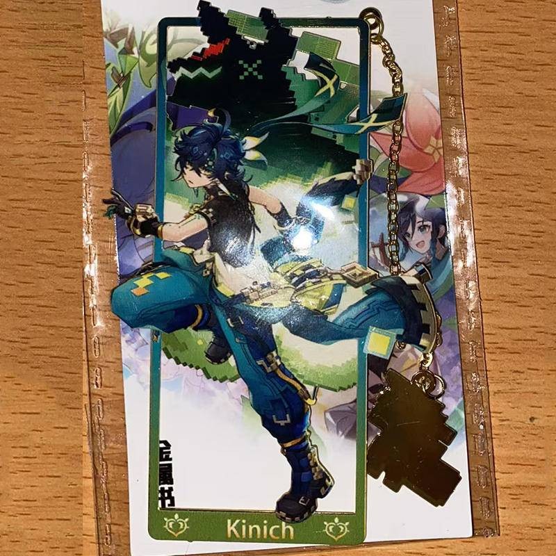 19 Styles Genshin Impact Tassel Pendant Metal Bookmark Kinich Turnfire ...