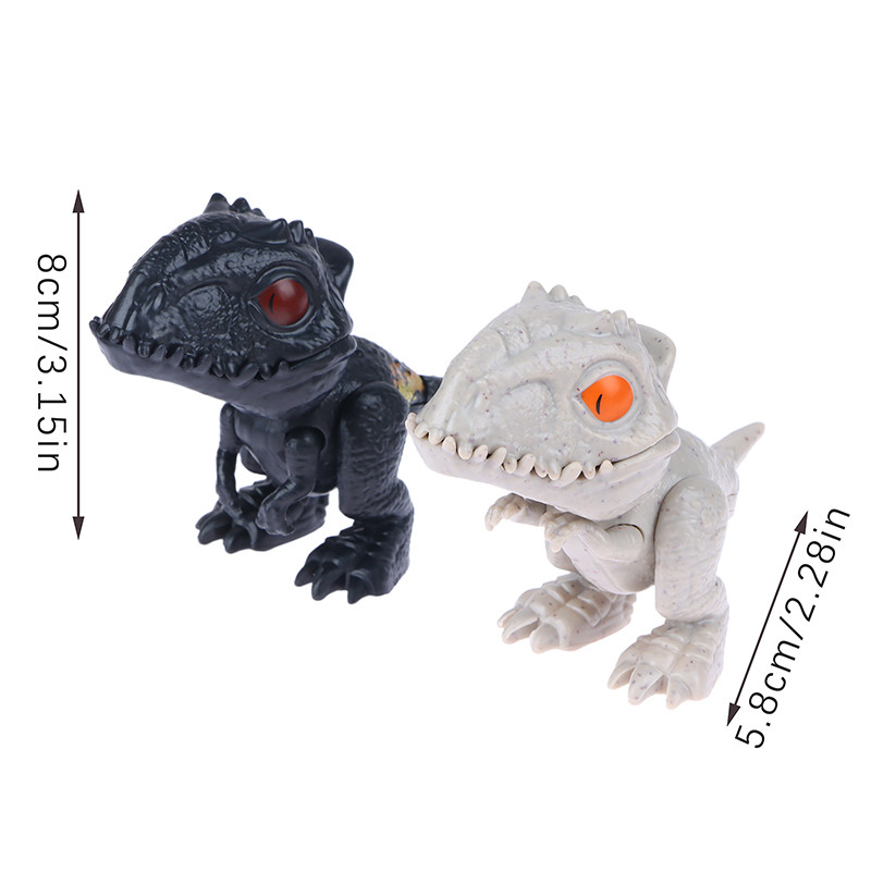 IGO Biting Finger Dinosaurs Movable Joints Mini Simulation Dinosaur ...