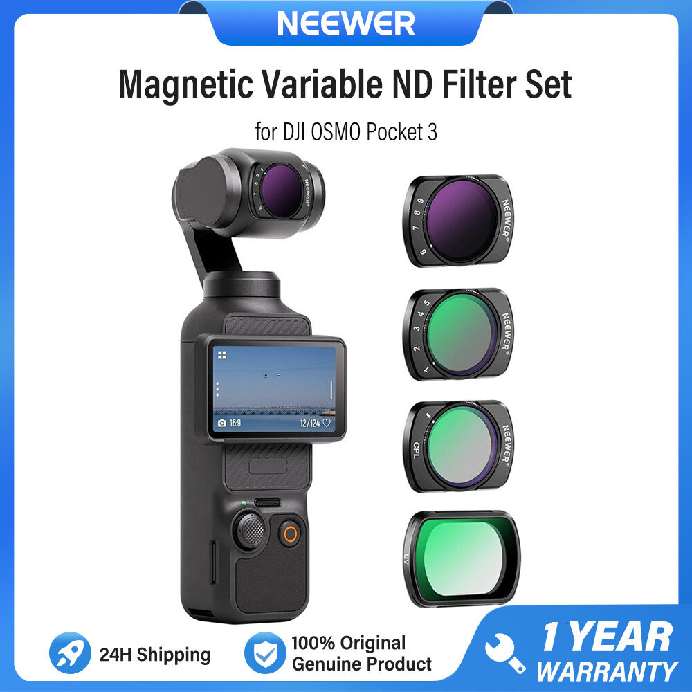 NEEWER 4 Pack Magnetic Variable ND Filter Set for DJI OSMO Pocket 3, UV ...