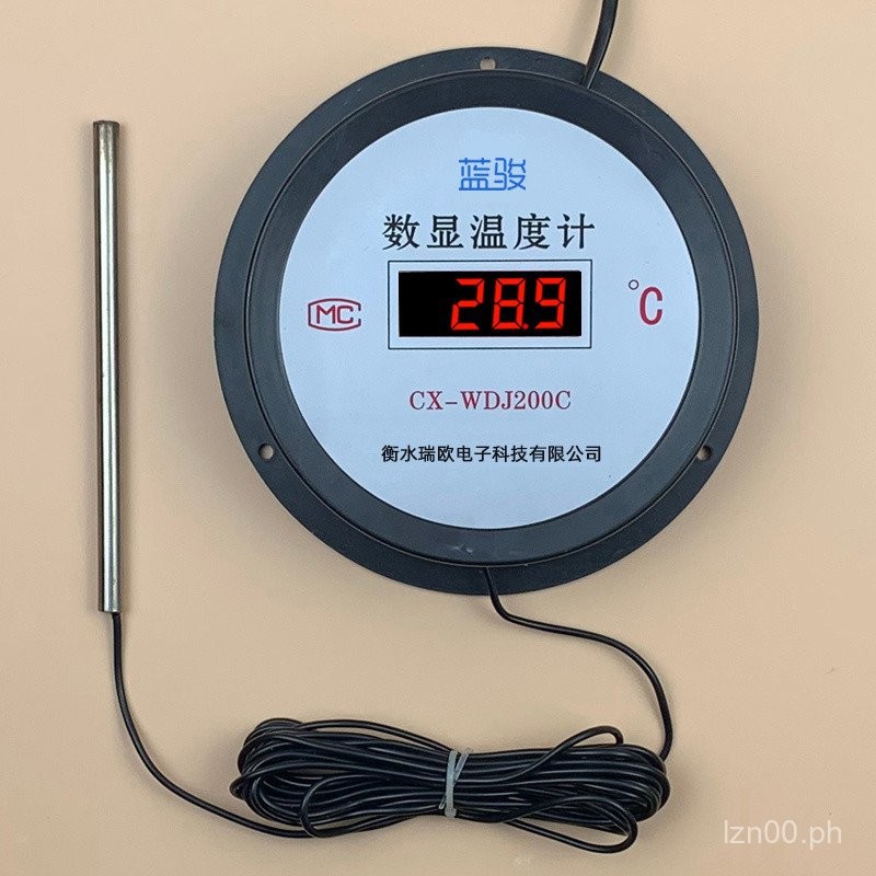 Electronic Digital Thermometer with Probe for Cold Storage Industrial ...