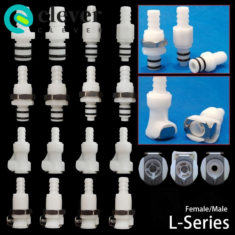 CLEVER 1Pcs Hose Joint, Tube Connector Male Female Hose Barb Valved ...