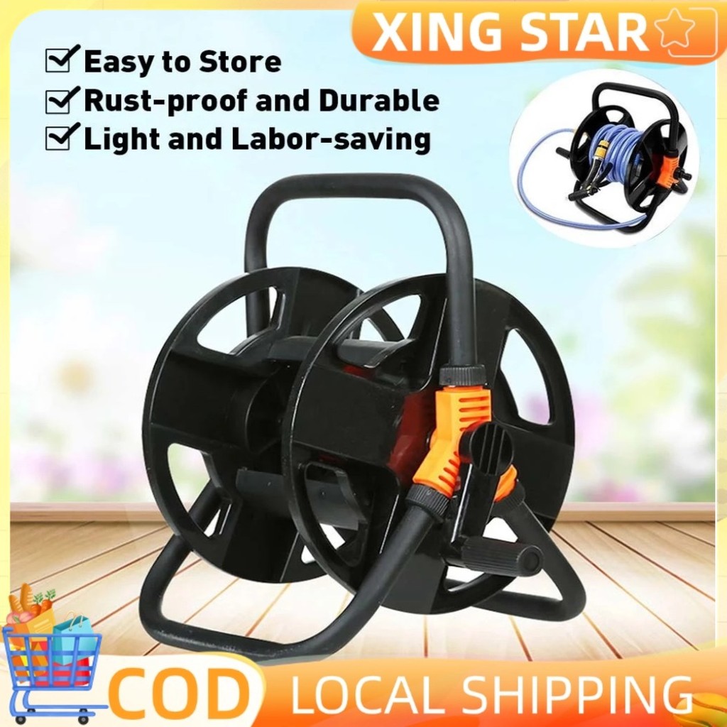 Garden Hose Reel Cart Water Pipe Storage Rack Hose Bracket Pipe ...