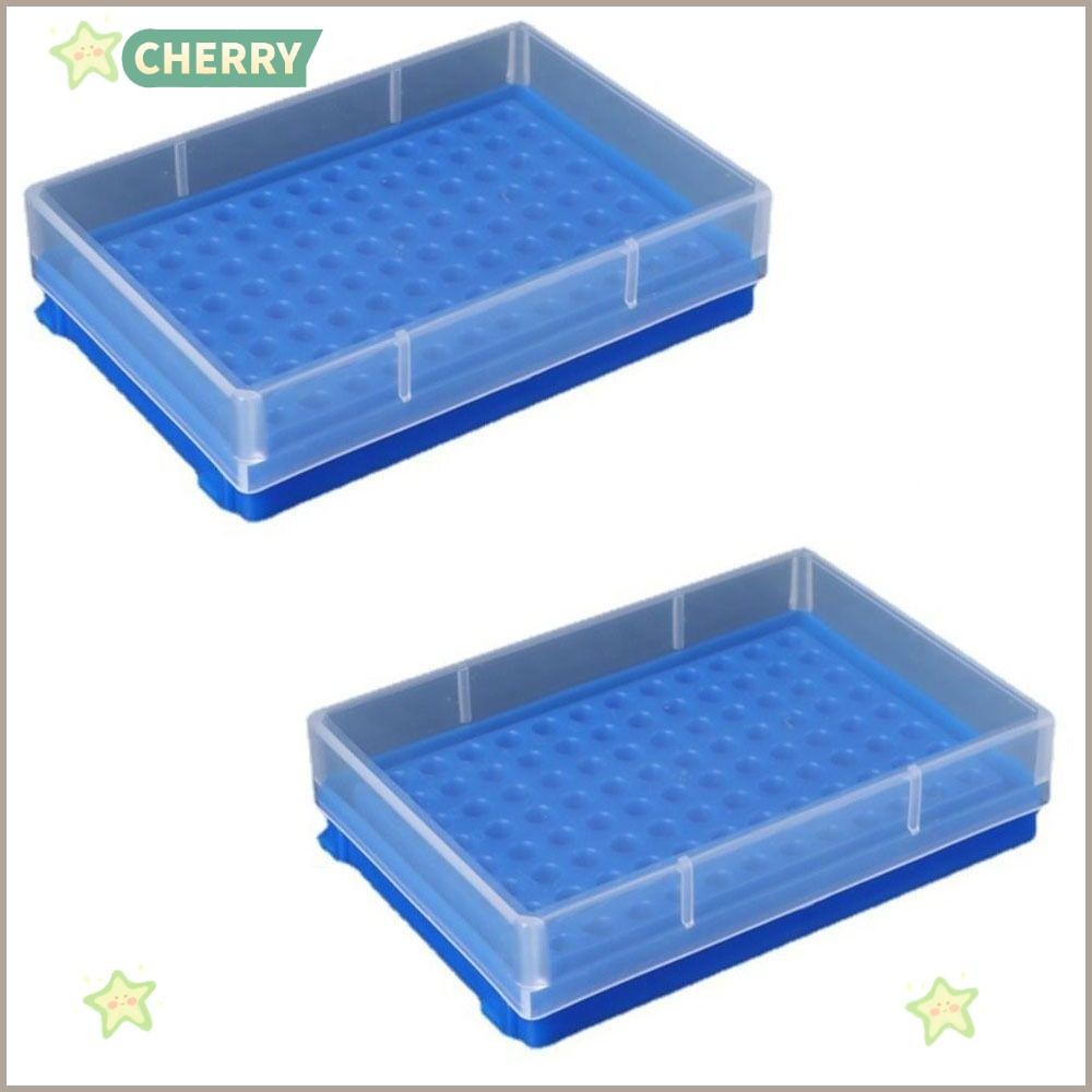 CHERRY3 2pcs PCR Tube Rack, 96 Holes 13cm*9cm*3cm Microcentrifuge Tubes ...
