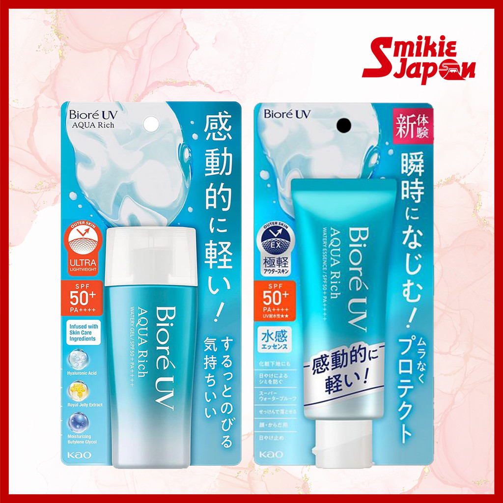 Bioré UV Aqua Rich Water Essence 70g/Gel 70ml Moisturizing Sunscreen SPF 50 PA++++ Direct From ...