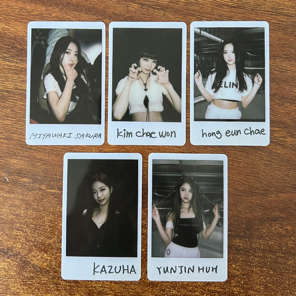 LE SSERAFIM KPOP LOMO Card Polaroid Post Cards Photocards HD Collective ...