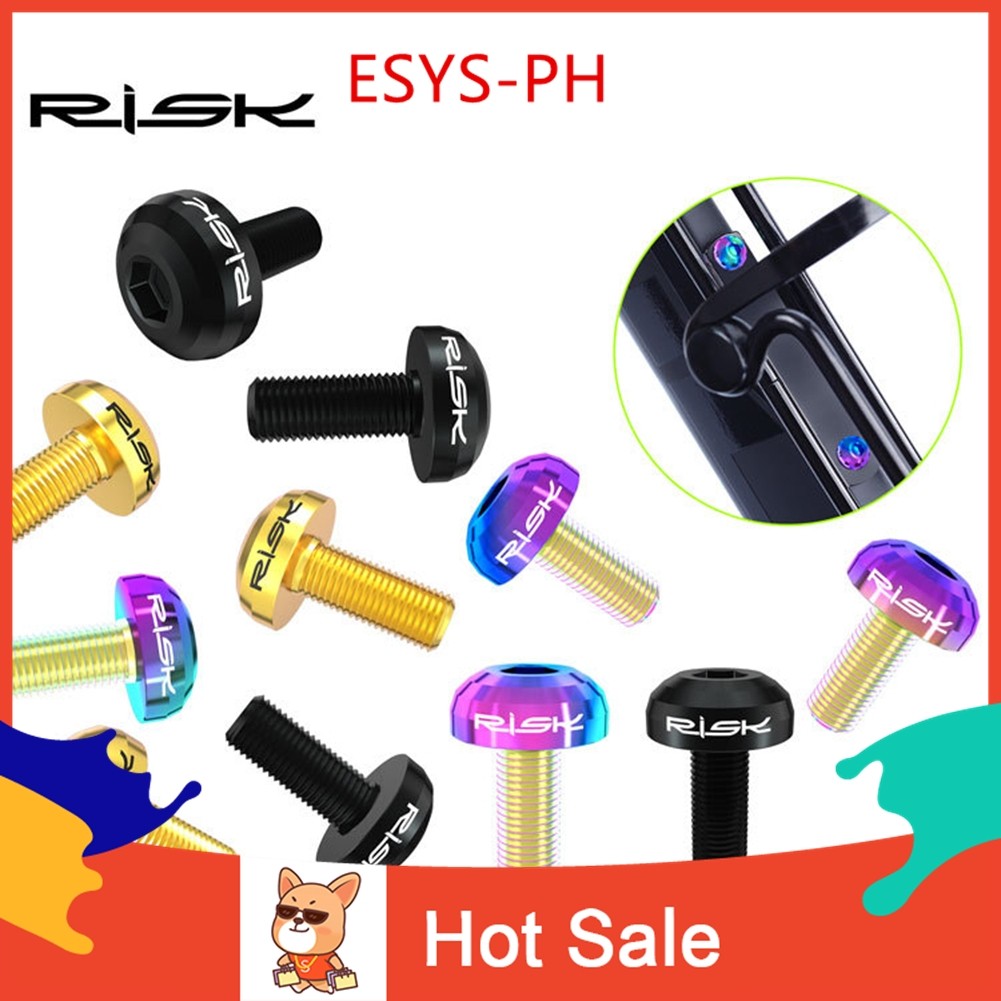 RISK M5x12mm Bike Bottle Holder Screw Bicycle Water Bottle Cage Bolts ...