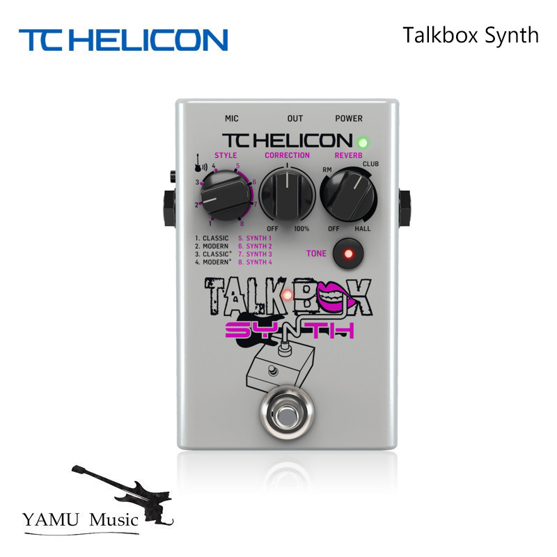TC Helicon Talkbox Synth Studio-Quality Stompbox for Guitar Talkbox Effects and Vocal Tone ...