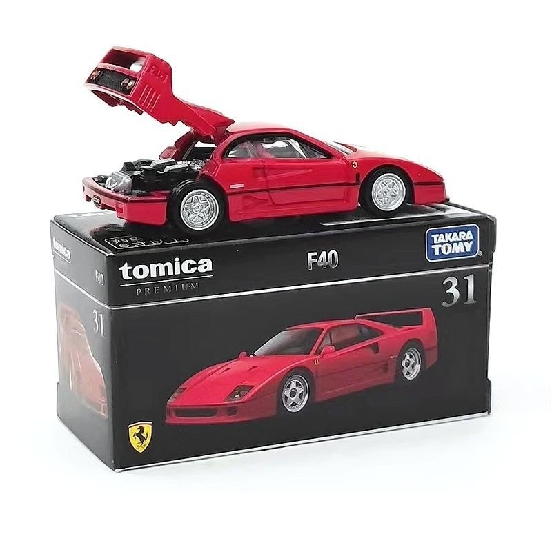 TOMICA Alloy Car Black Box TP31Ferrari F40 Red and white box46Daytona ...