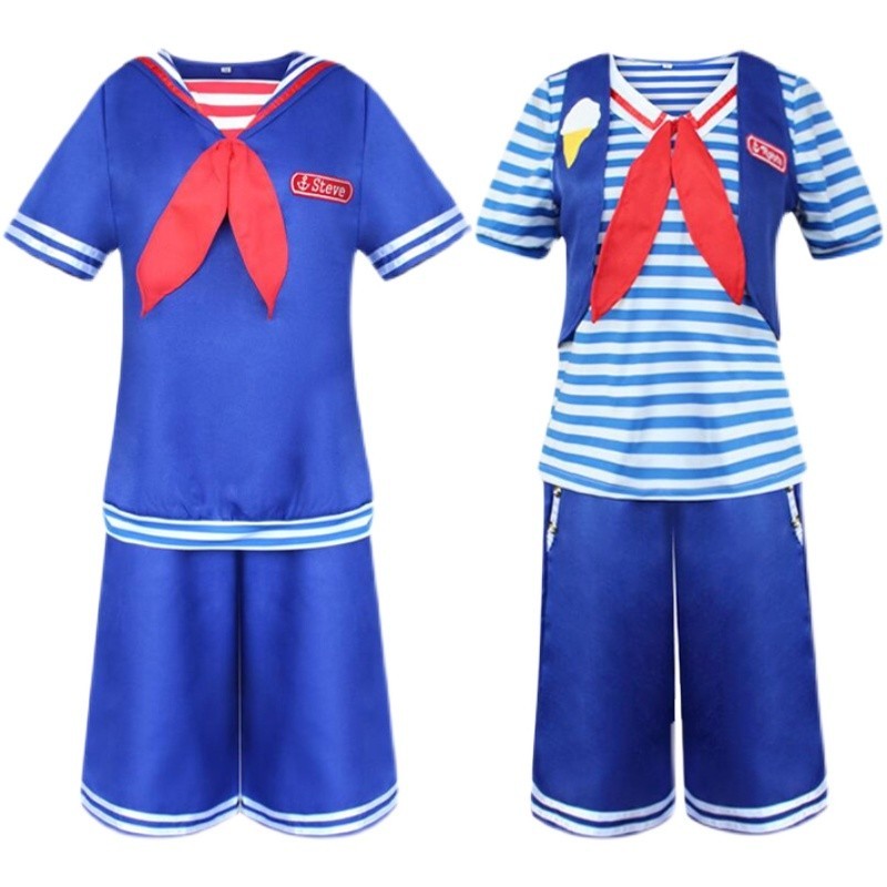 stranger things Stranger Things 3 ice cream clerk cos navy clothes prom ...