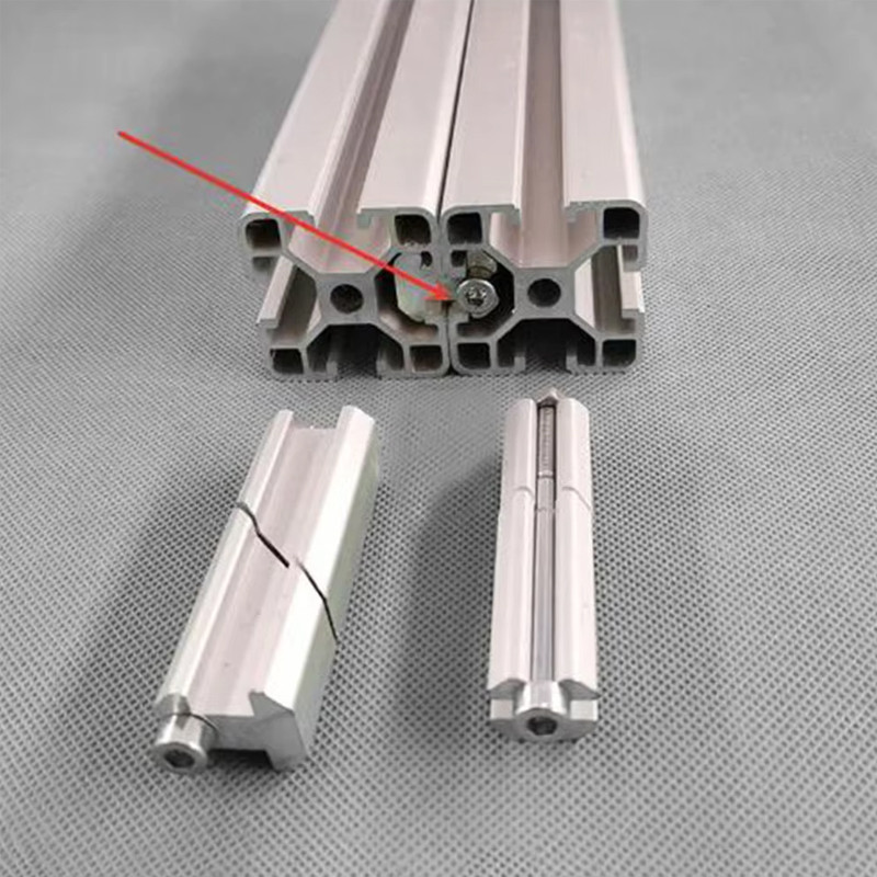 European Standard Aluminum Profile One-Line Connector Parallel Clamping ...
