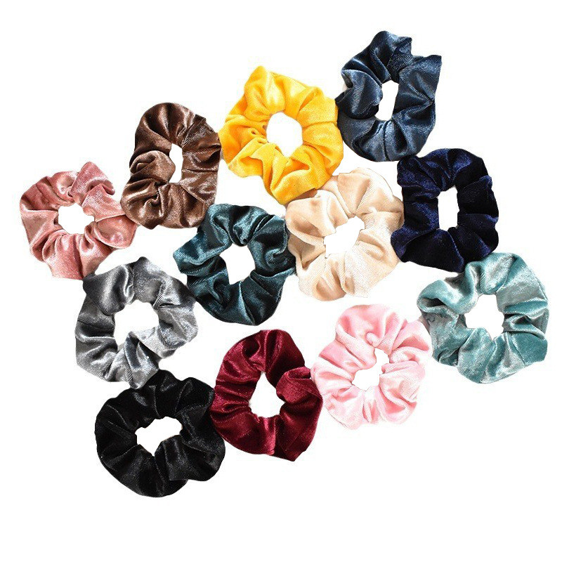 Korean Style Puff Large Intestine Hair Ring Women's Simple Exquisite ...