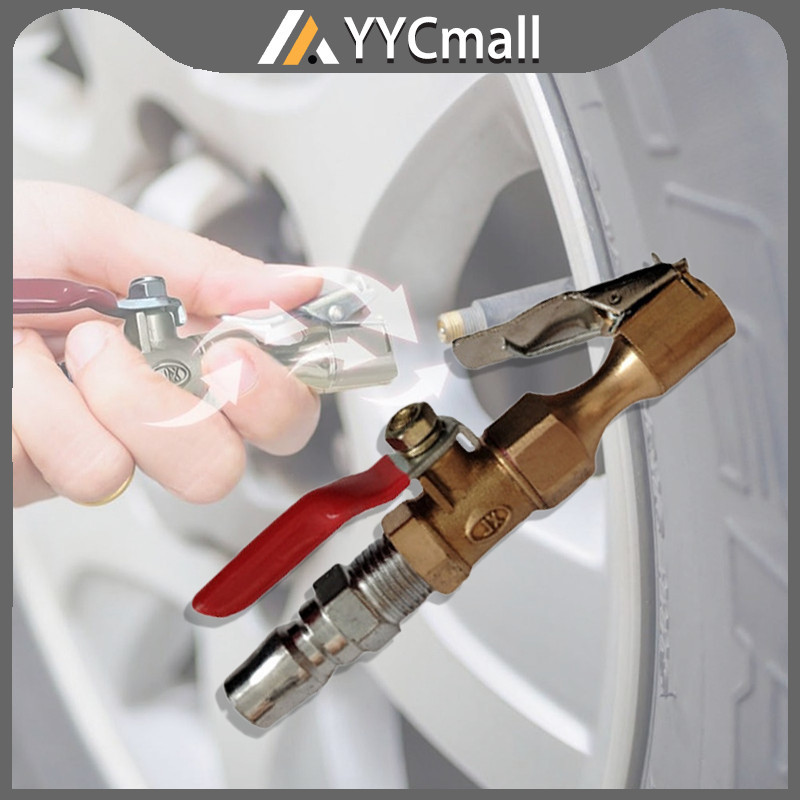 Tire Inflator Nozzle Car Tyre Inflatable Deflation Switch Quick Air ...