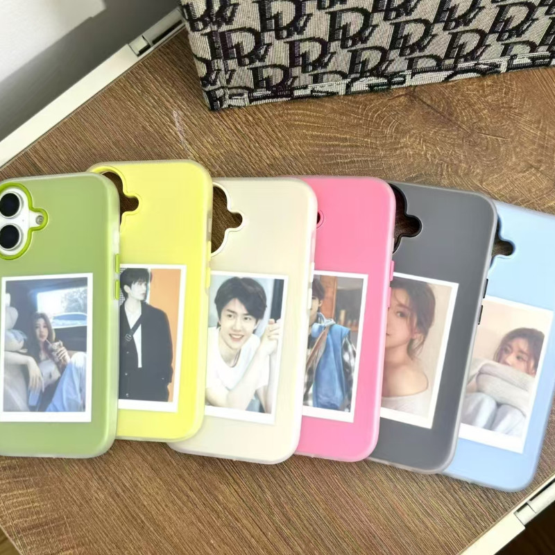 Solid Color Simple 2-in-1 Photo Jelly Case Suitable for IPhone 11 12 13 ...