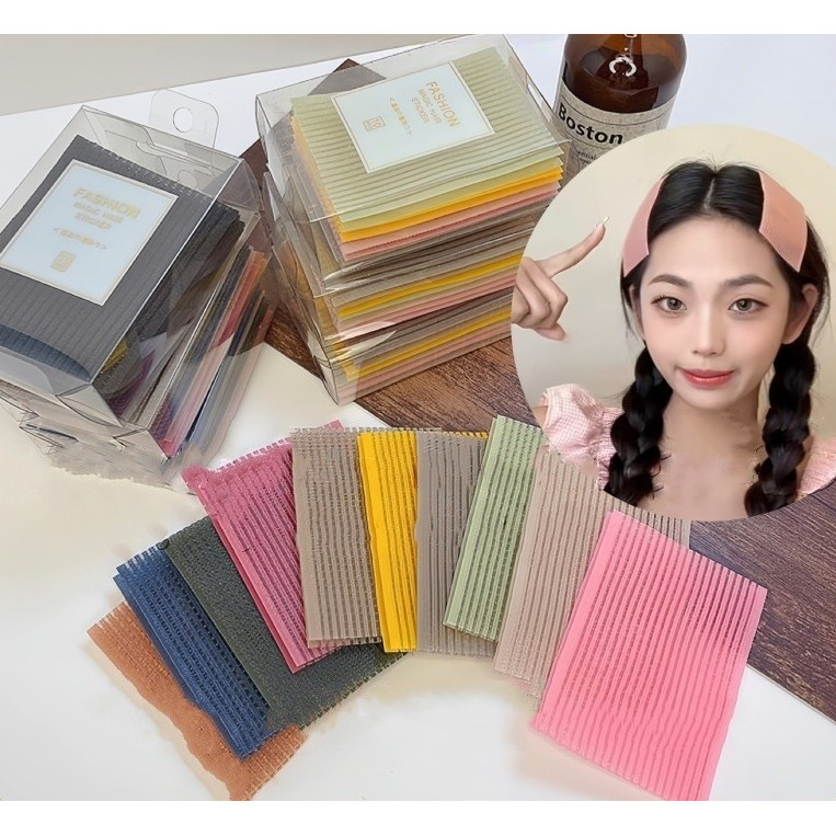10 Pcs/Set Hair Velcro Pad Magic Paste Sticky Puffy Bangs Hair Sticker ...