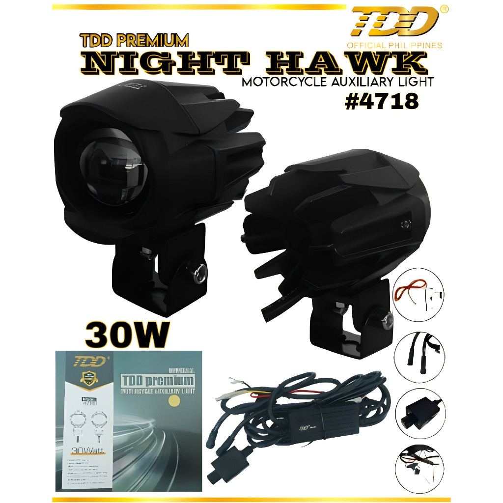TDD PREMIUM NIGHT HAWK AUXILIARY LIGHT #4718 | Shopee Philippines
