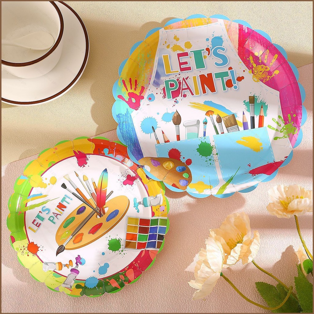 sy Color Pigment Little Painter Series Paper Plate Disposable Paper ...