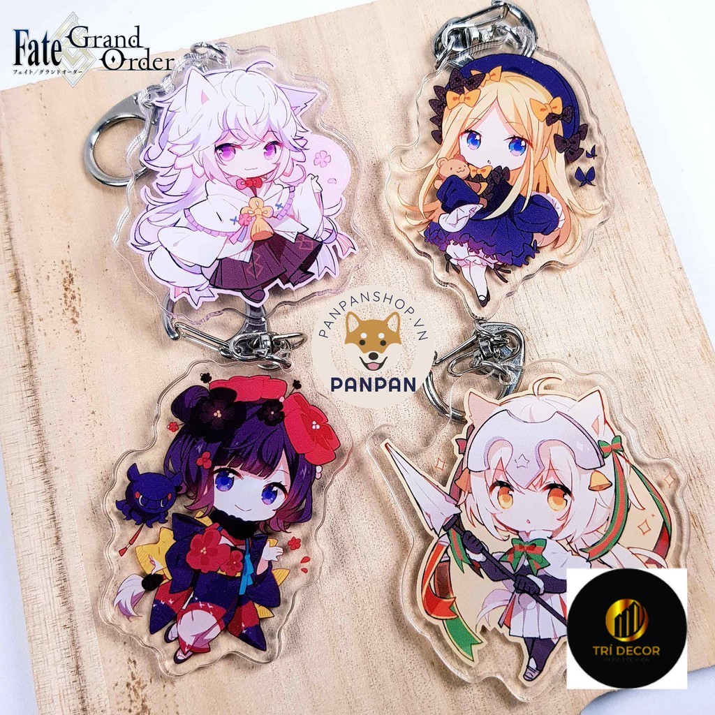 DELUXE FGO Merlin Jeanne Lily Neko Anime Keychain (6cm) | Shopee ...