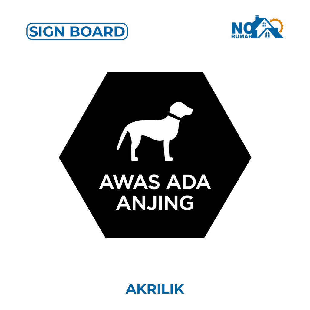 Beware of Dogs Signage Board Acrylic Wall Sticker Acrylic Sign Board ...