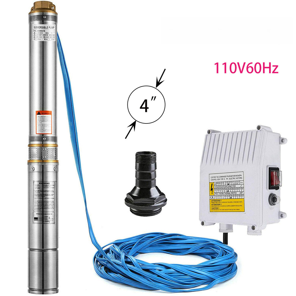 Cross-Border Stainless Steel4"Deep Well Submersible Pump0.75HP American ...