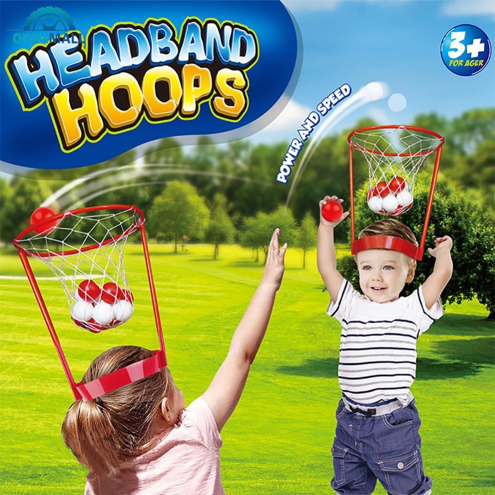 OPENMALL 2 Pack Head Hoop Basketball Party Game For Kids Adults ...