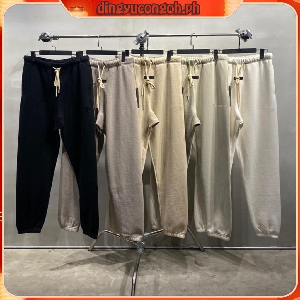 Fear of god Essentials Season 8 Pants Letter LOGO Silicone Printing ...