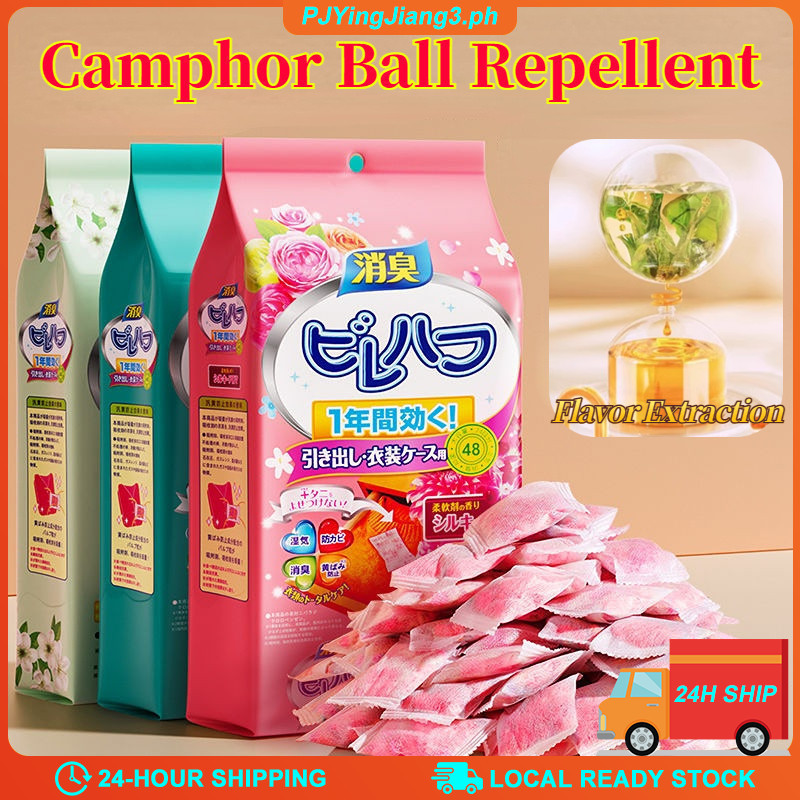 24PCS/Pack Camphor Ball Rose Fragrance Japan Moth Balls Rose Fragrance ...
