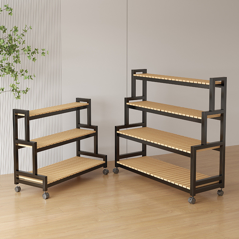 Step Shelf Multi-Layer Shelf Floor Balcony Living Room Flower Stand ...