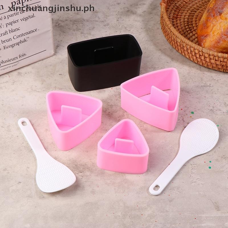 XIN Onigiri Mold, Musubi Press Mold, 4 Pack Triangle Onigiri Rice Ball ...