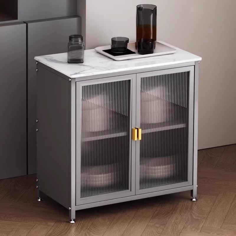 Kitchen Storage Rack Floor-standing Multi-layer Sintered Stone Cabinet ...