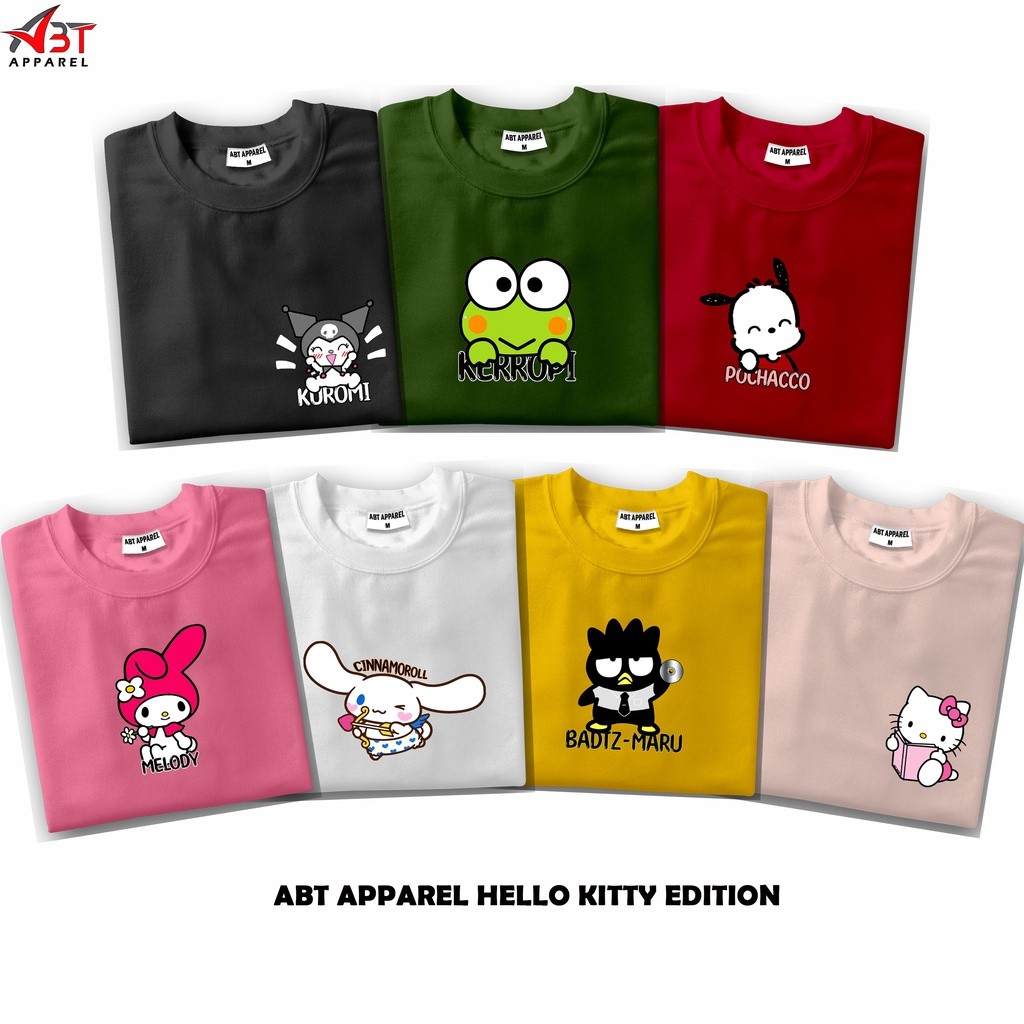 Minimalist Shirts Hello Kitty Cinnamoroll Badtz Maru Kerropi Kuromi My ...