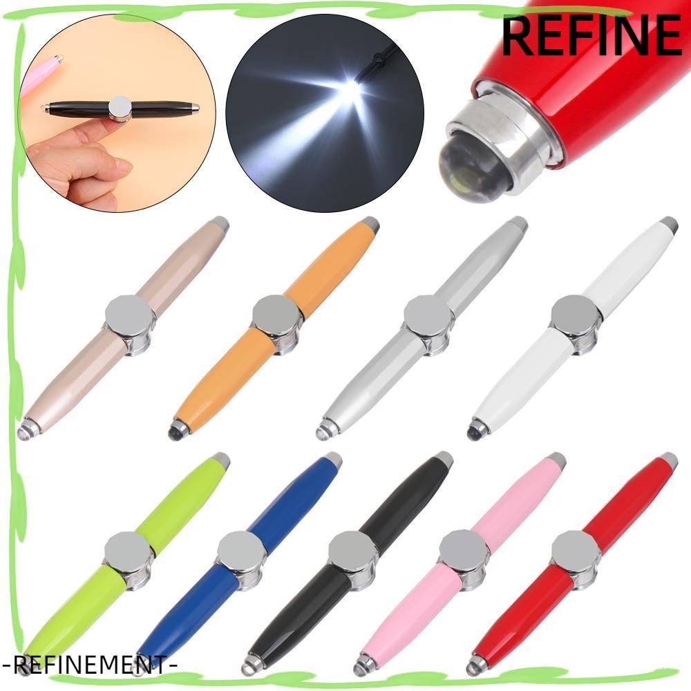 REFINEMENT Fidget Spinner Pen Creative LED Rotate Ballpoint Pen | Shopee Philippines