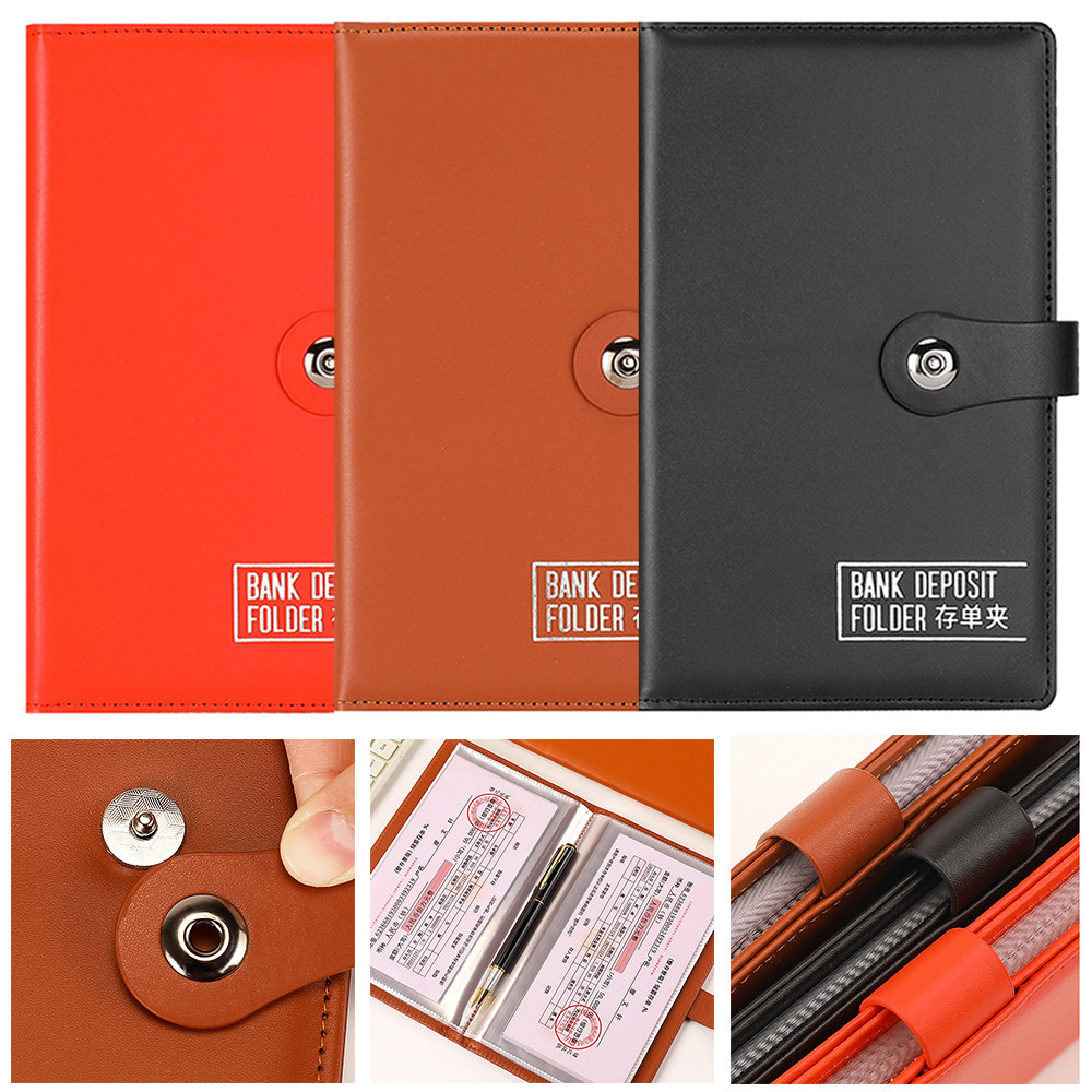 Deposit Certificate Holder Bill Cash Storage Book Ticket Booklet Check ...