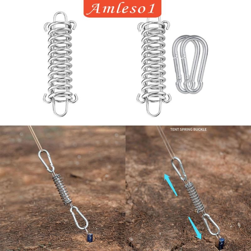 [Amleso1] Tent Spring Buckles Tent Tensioner, Heavy Duty Awning Spring ...