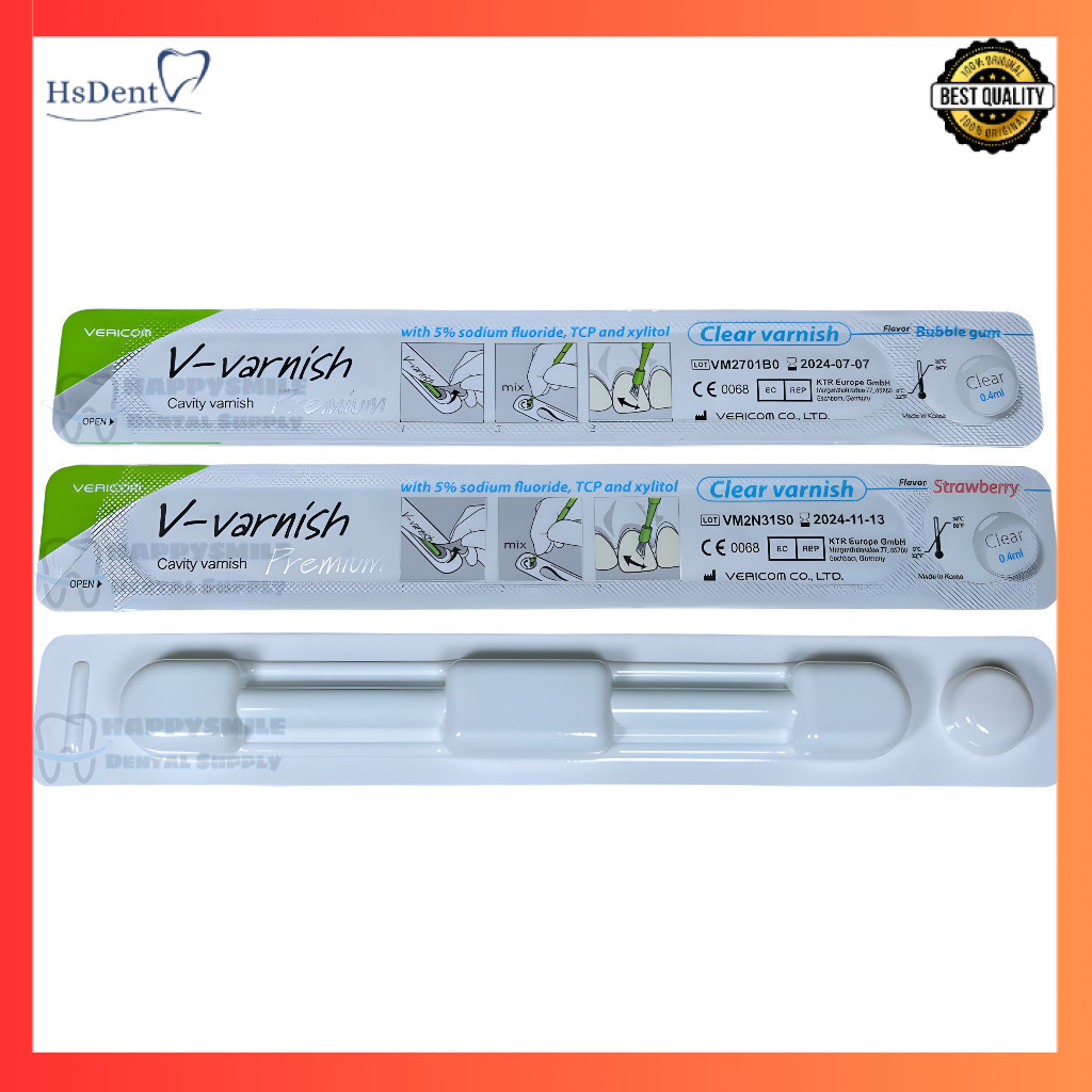 HSDENT Fluoride Varnish Cavity Varnish V Varnish Premium Clear with TCP ...
