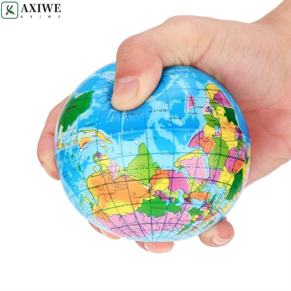 AXIWE World Map Foam Ball For Children Mini Earth Globe Model Novelty ...