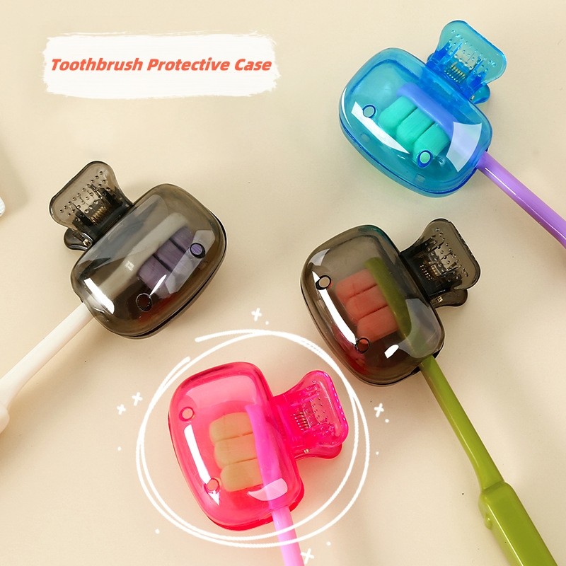 1/3PCS Toothbrush Protective Cover Brush Cover Protective Cover Plastic ...