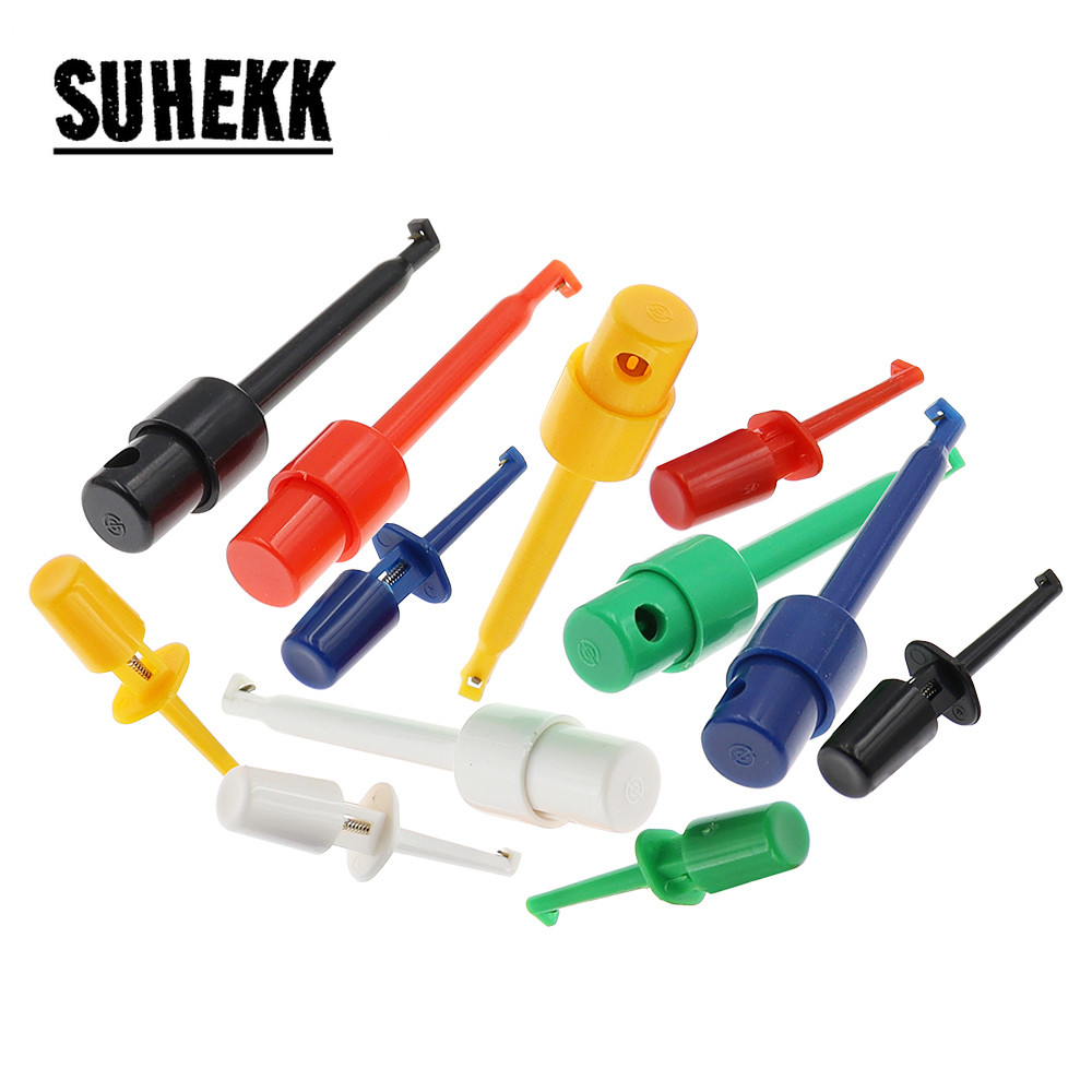 5PCS Multimeter Lead Wire Kit Test Hook Clip Grabbers Test Probe SMT ...