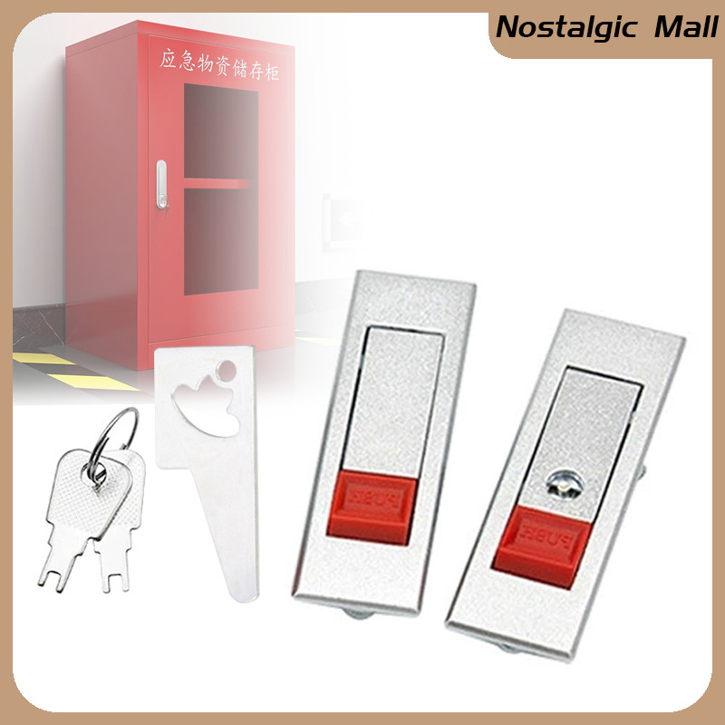 Red Plastic Button Bounce Flat Lock Push Button Panel Lock for Power ...