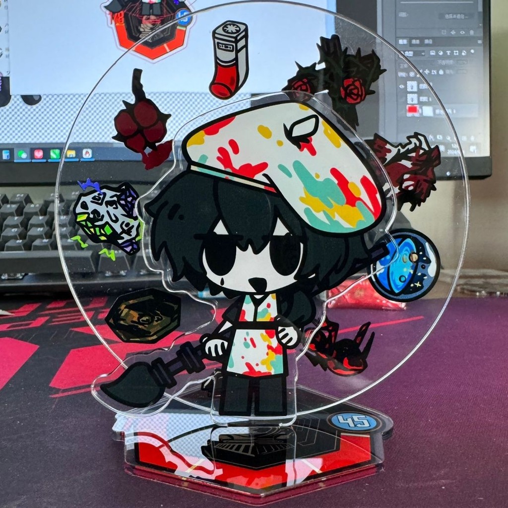 Yi Sang Toy Figures Rotate Acrylic Stand Anime Model Action Figure ...