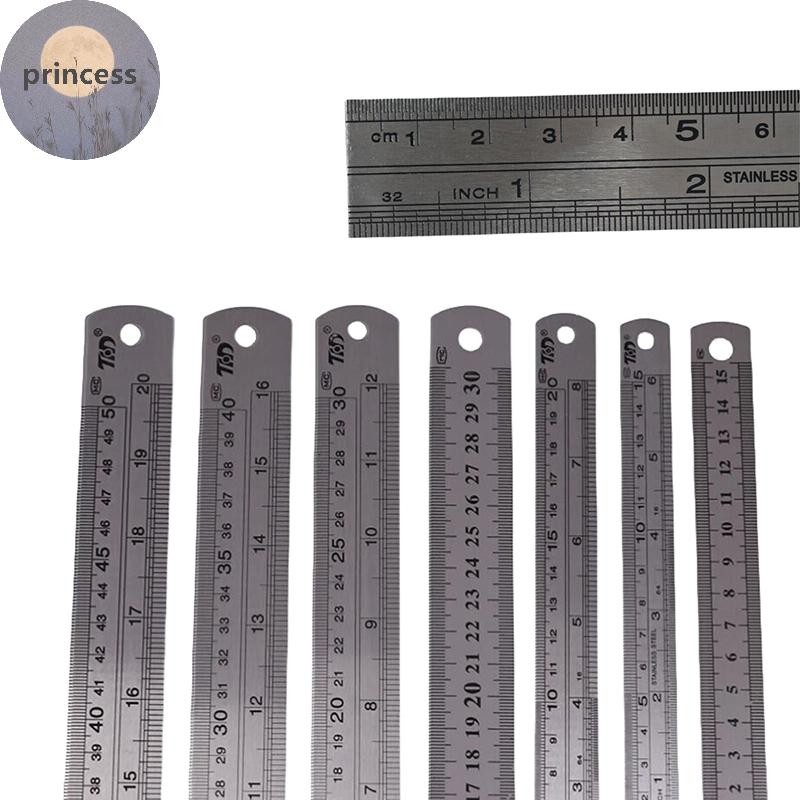 Princes 1PC 15/20/30/40/50CM Metal Rulers With High Precision ...