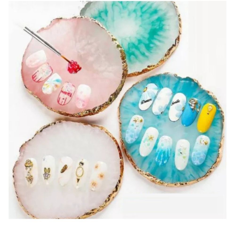 Stone paint mixing tray for photography, powder blending, drawing gel ...